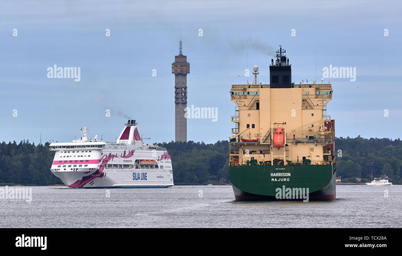 Ship in Stockholm, Sweden Stock Photo - Alamy