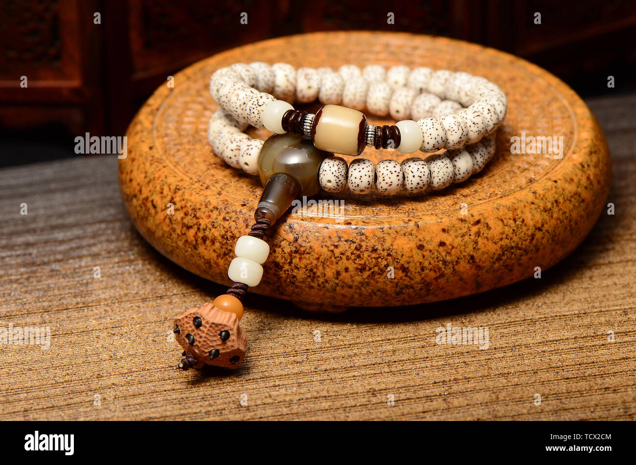 Star Moon Bodhi bracelet handstring Stock Photo - Alamy