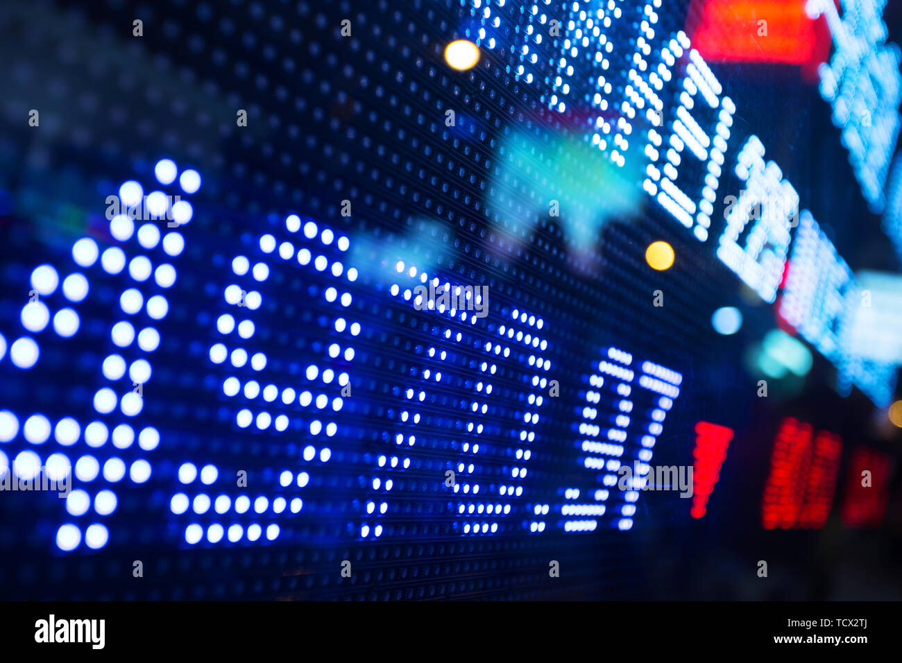 Display of Stock Market quotes Stock Photo - Alamy