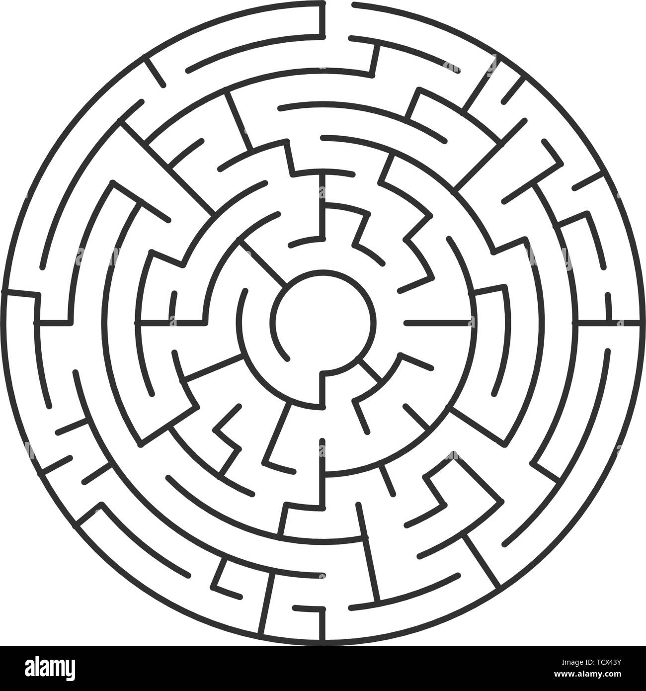 Cereal Box Maze Circle
