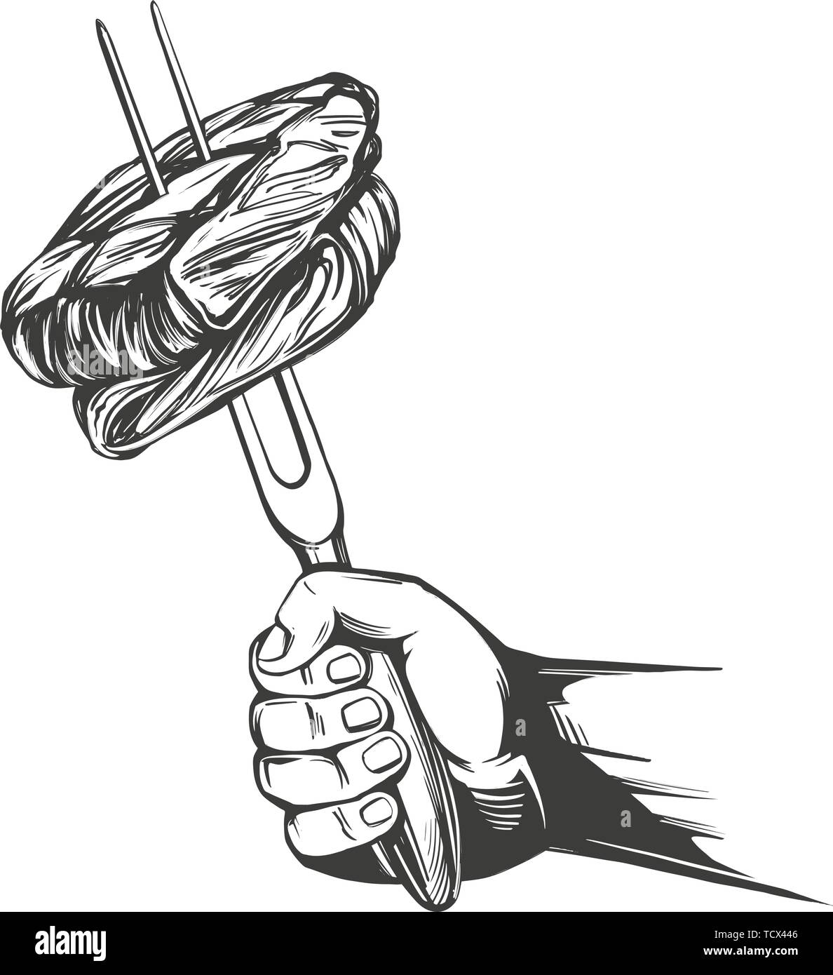 Steak meat roasted on Stock Vector Images - Alamy