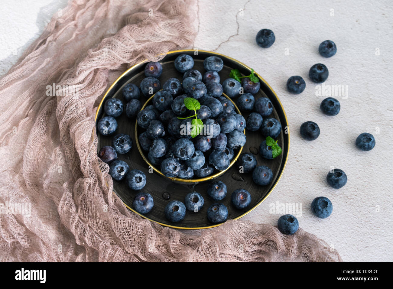 Delicious blueberry fruit Stock Photo - Alamy