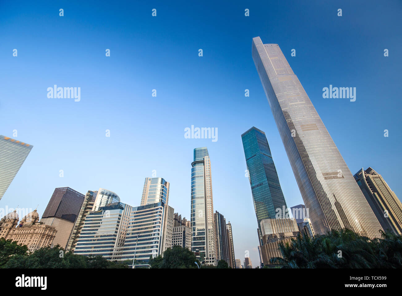 The landmarks of high rise building no one is modern business hi-res ...