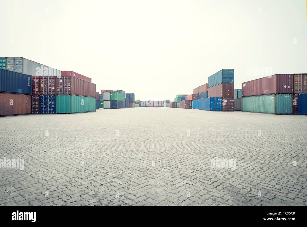 Container open space Stock Photo - Alamy