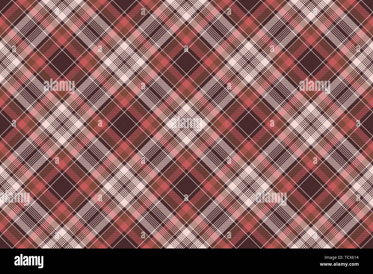 Red plaid fabric texture background seamless pattern. Vector ...