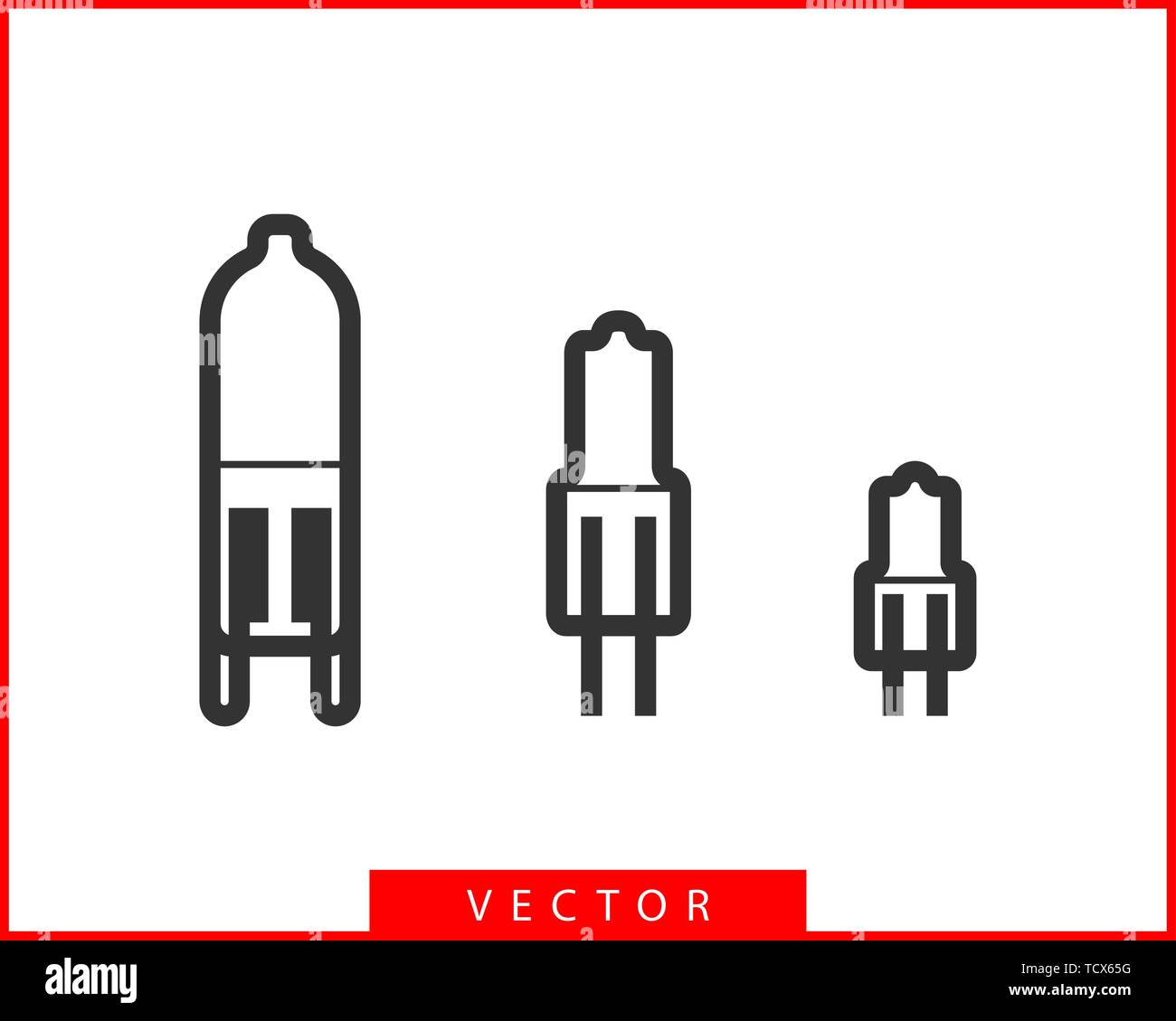 Light bulb icon vector. Llightbulb idea logo concept. Set lamps ...