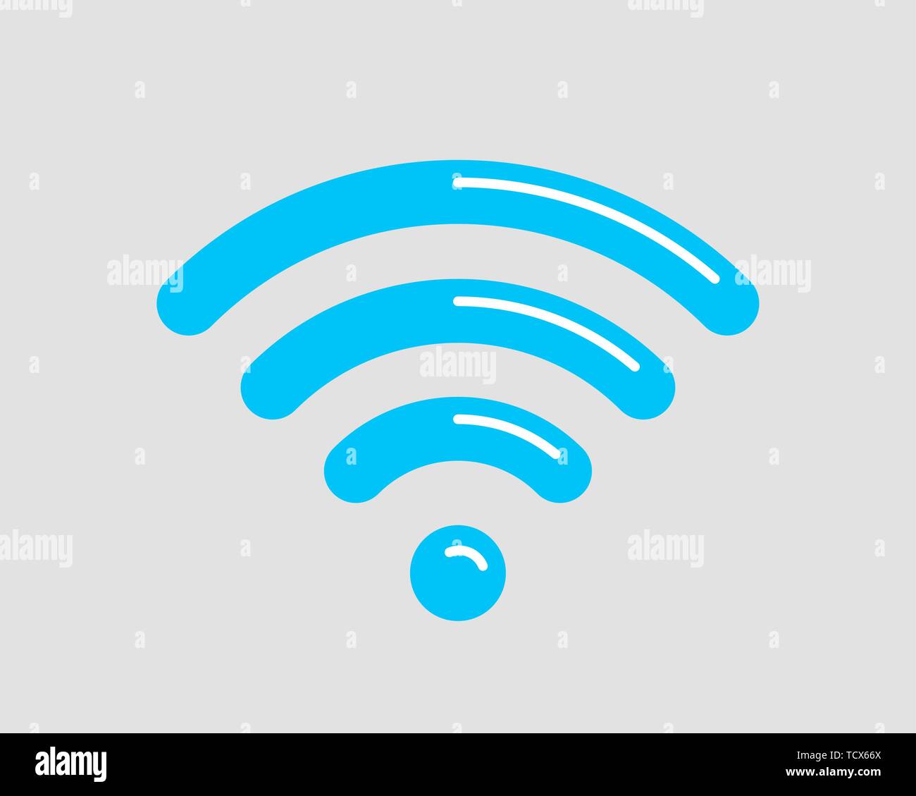 Free wi fi icon. Connection zone wifi vector symbol. Radio waves signal ...