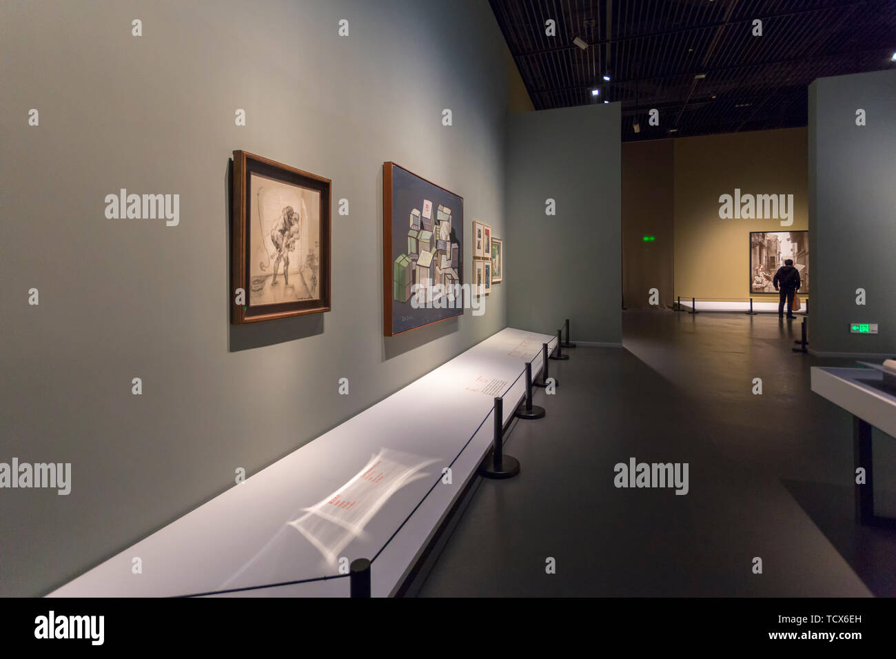 Chengdu Museum - Painting Exhibition with the Times Stock Photo - Alamy