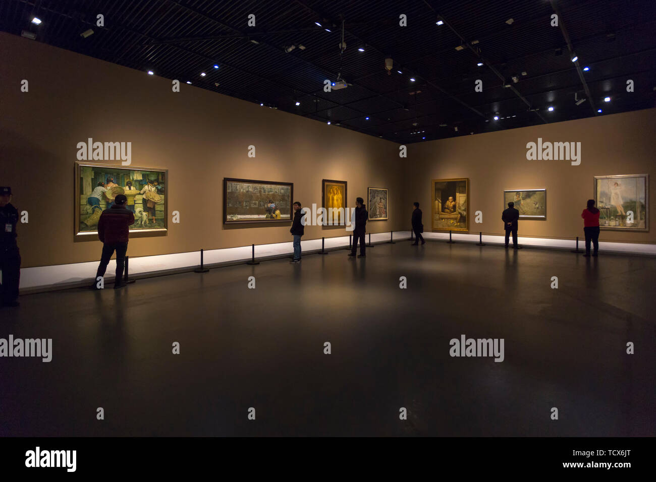 Chengdu Museum - Painting Exhibition with the Times Stock Photo - Alamy