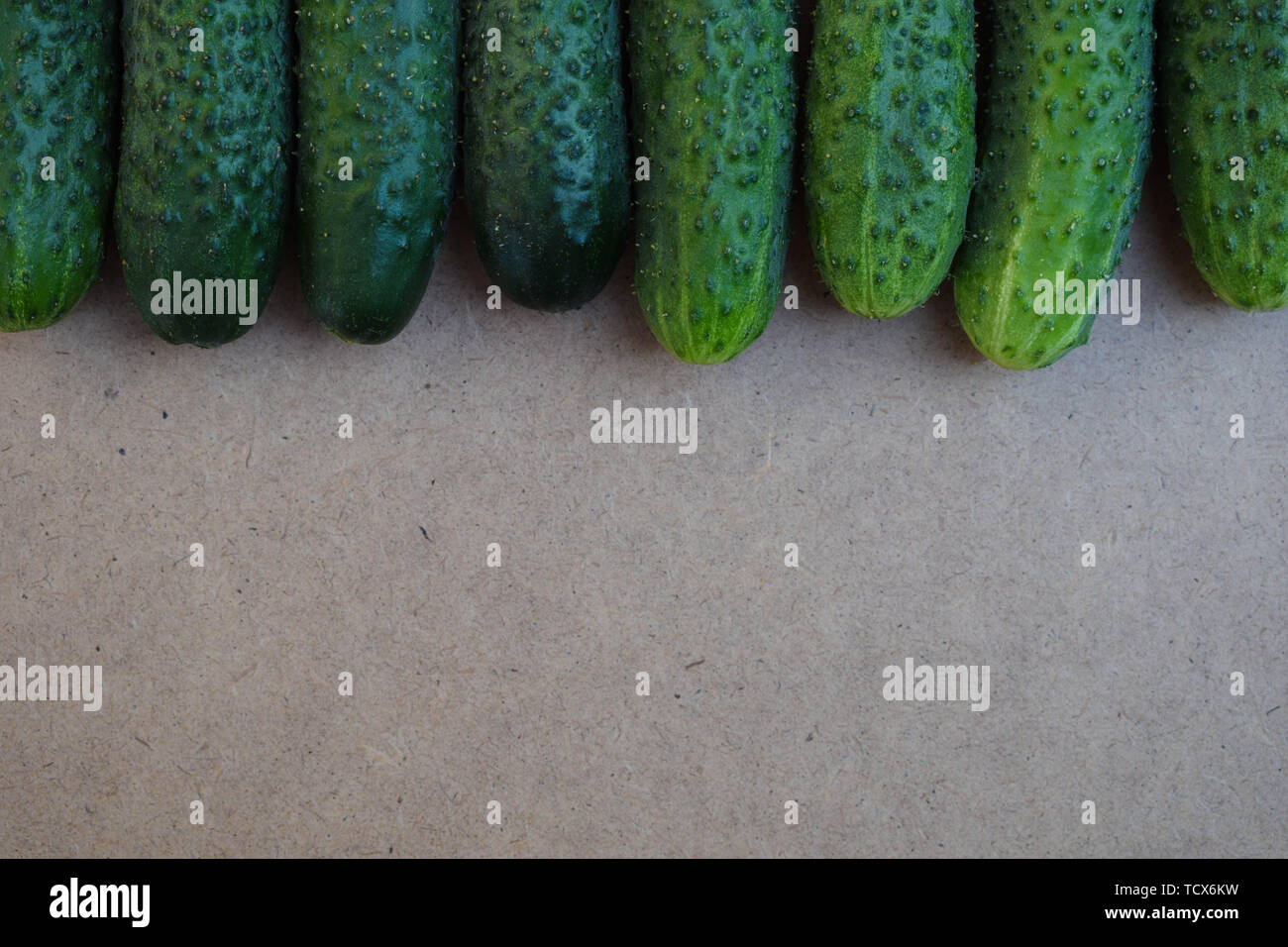 Fresh green cucumbers. Useful vegetables and food. Vegetarian food ...