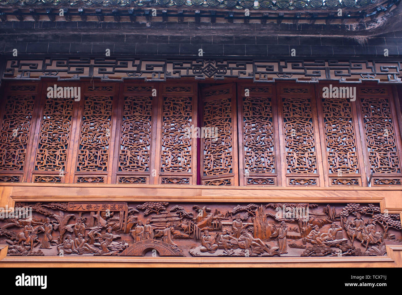 Parts of Chinese traditional buildings Stock Photo - Alamy