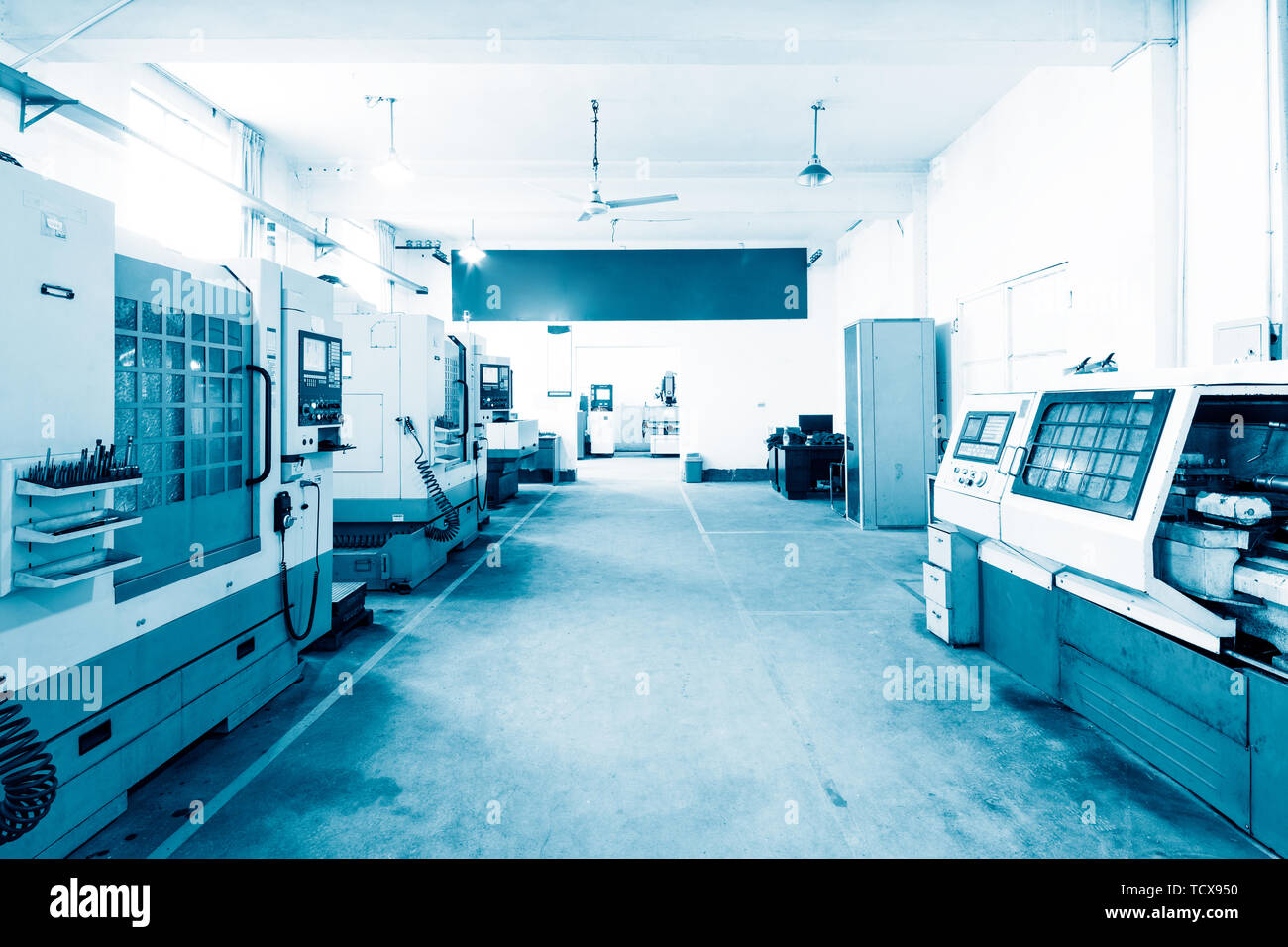 interior of modern factory of communication equipment Stock Photo - Alamy