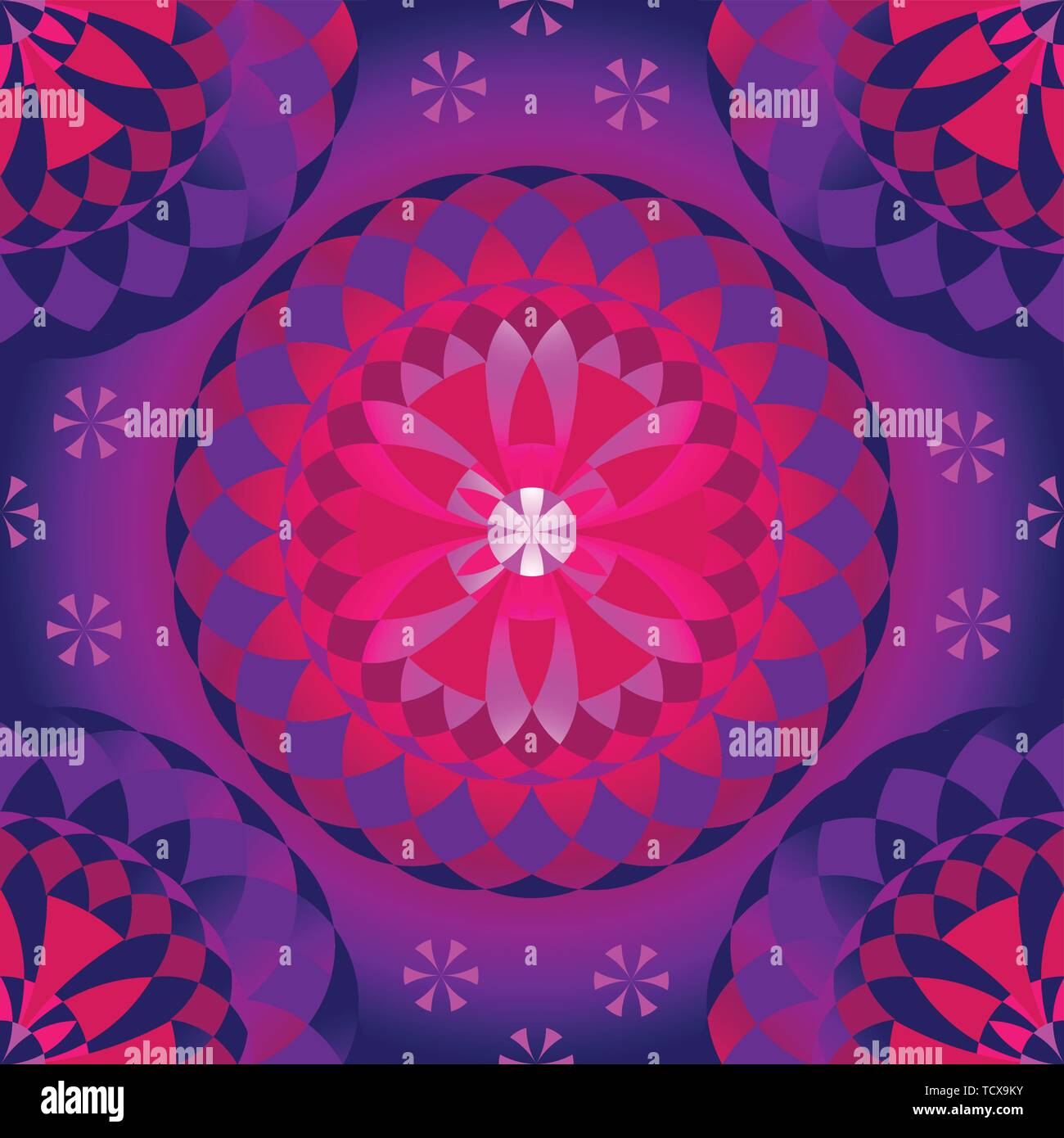 Blue violet kaleidoscope pattern hi-res stock photography and images ...