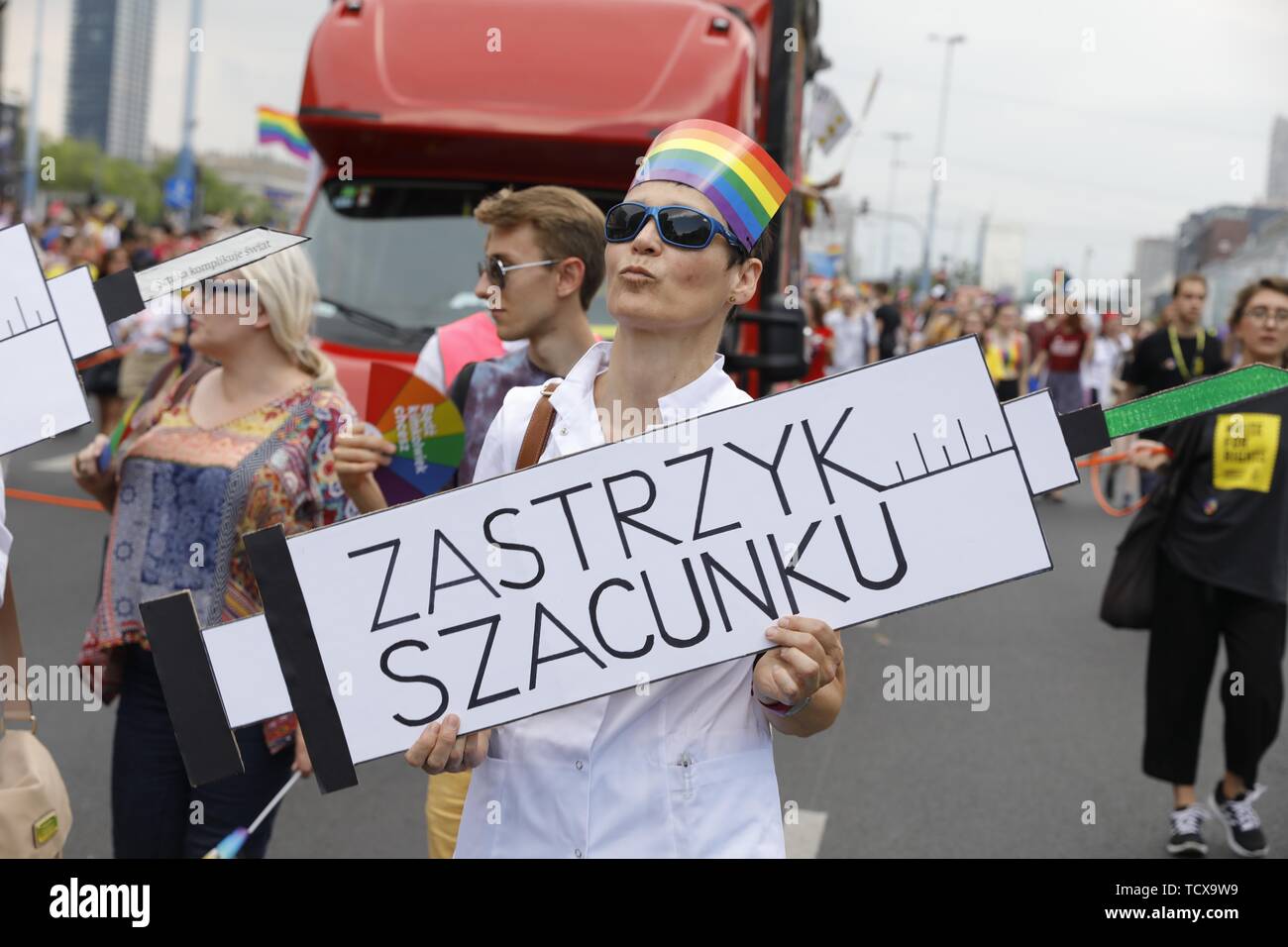 Participants of Equality Parade walks through the streets of the centre ...