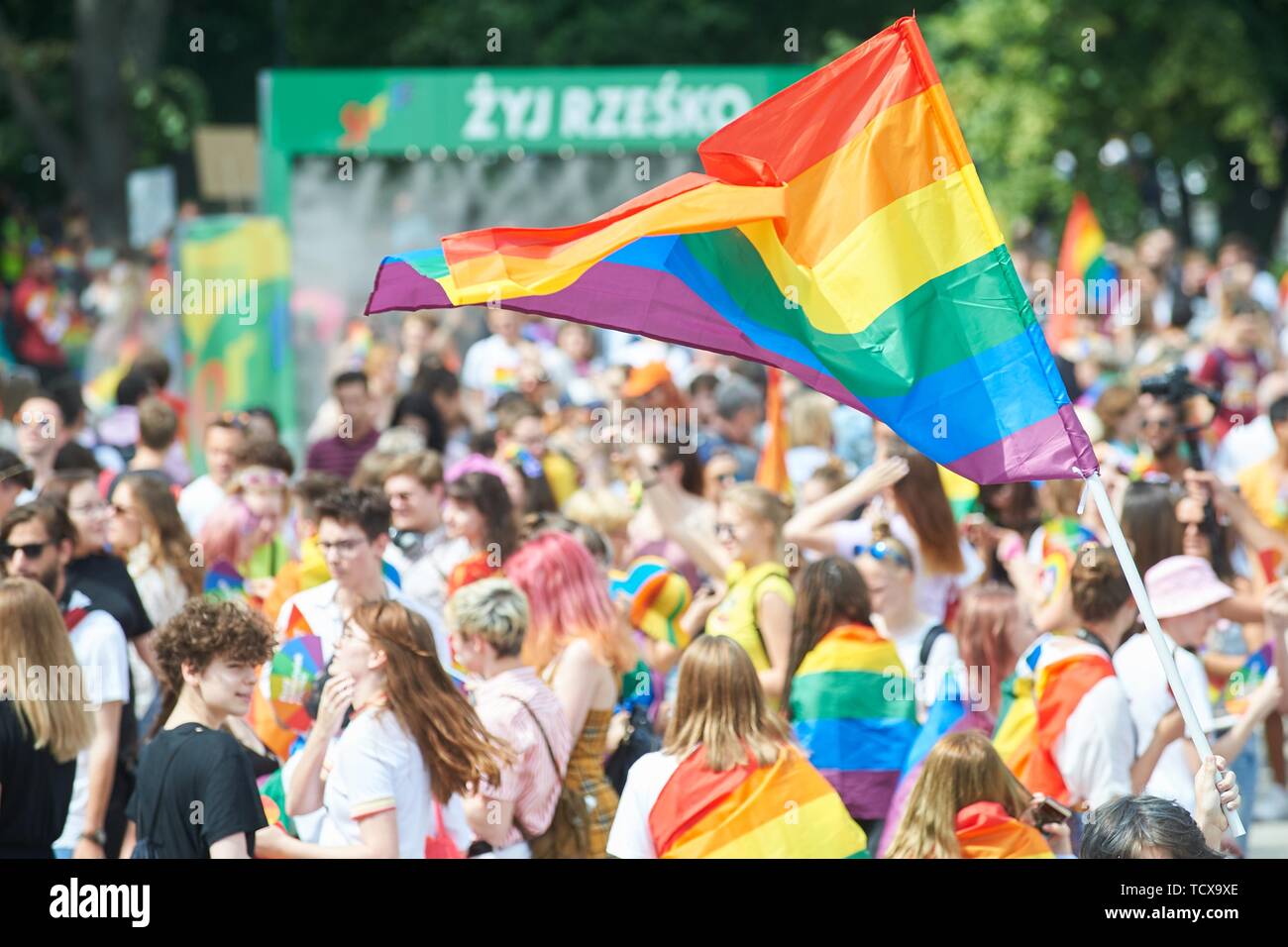 Participants of Equality Parade walks through the streets of the centre ...