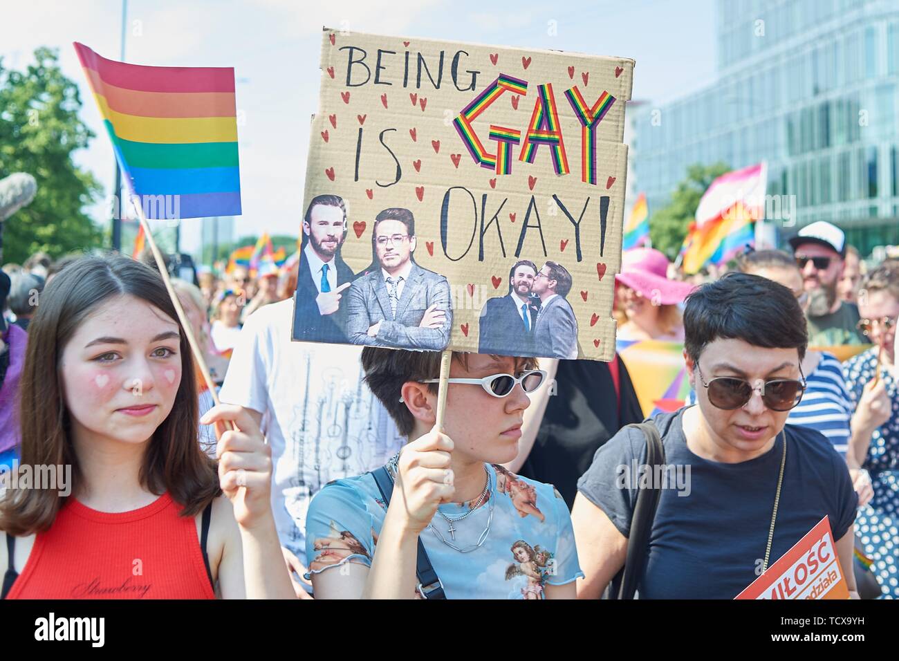 Participants of Equality Parade walks through the streets of the centre ...