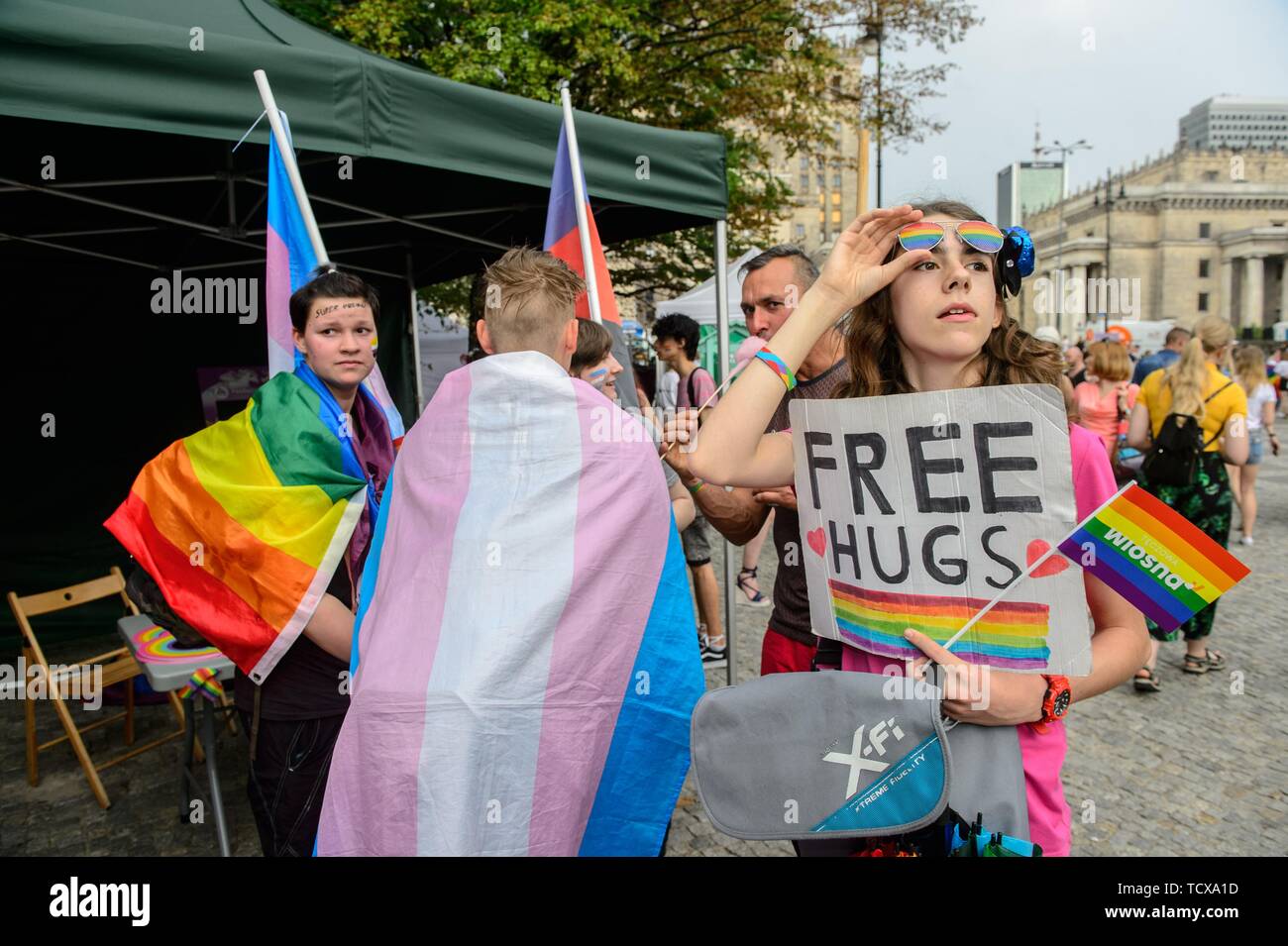 Participants of Equality Parade walks through the streets of the centre ...