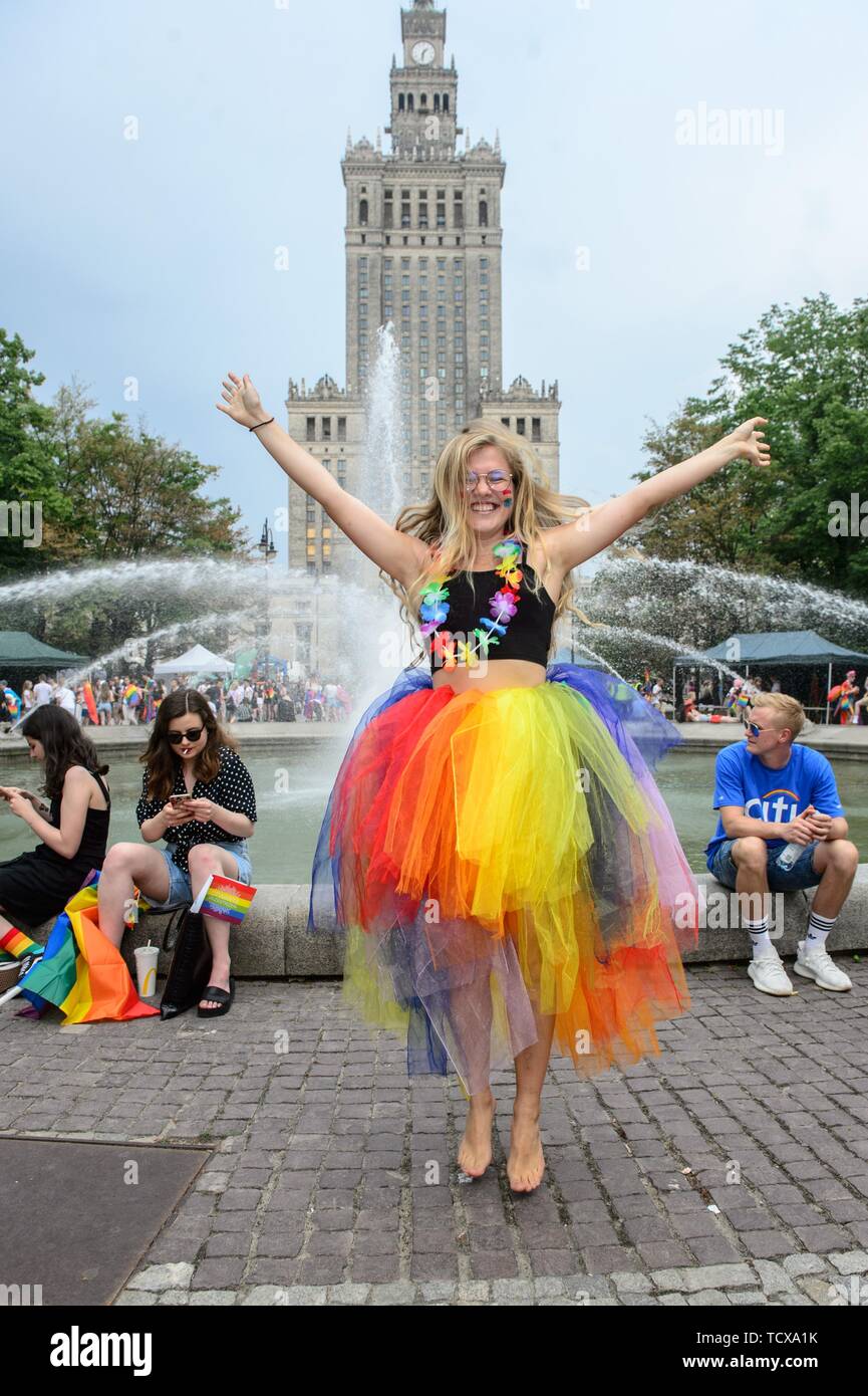 Participants of Equality Parade walks through the streets of the centre ...
