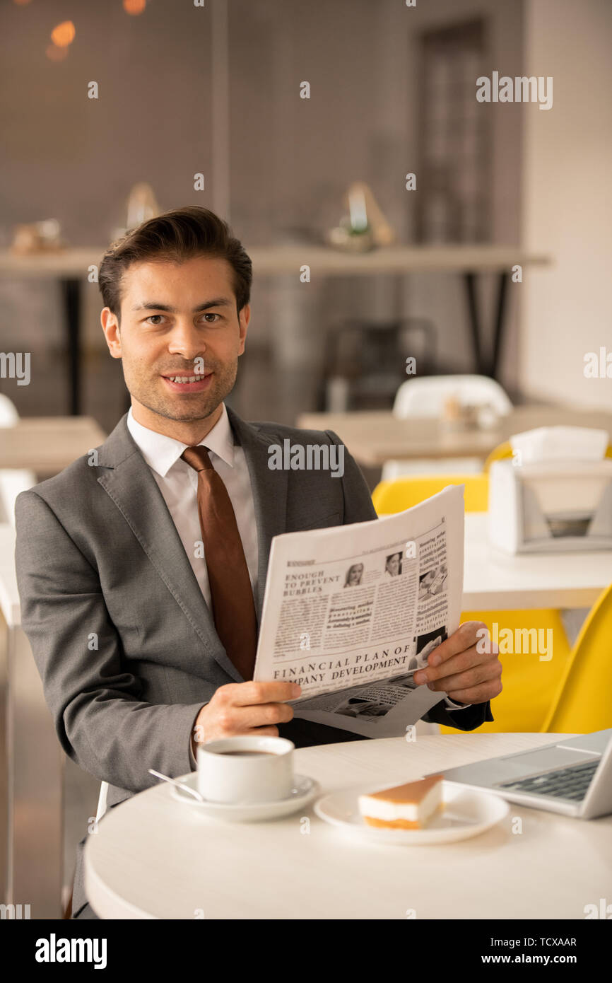 Gentleman in cafe Stock Photo - Alamy