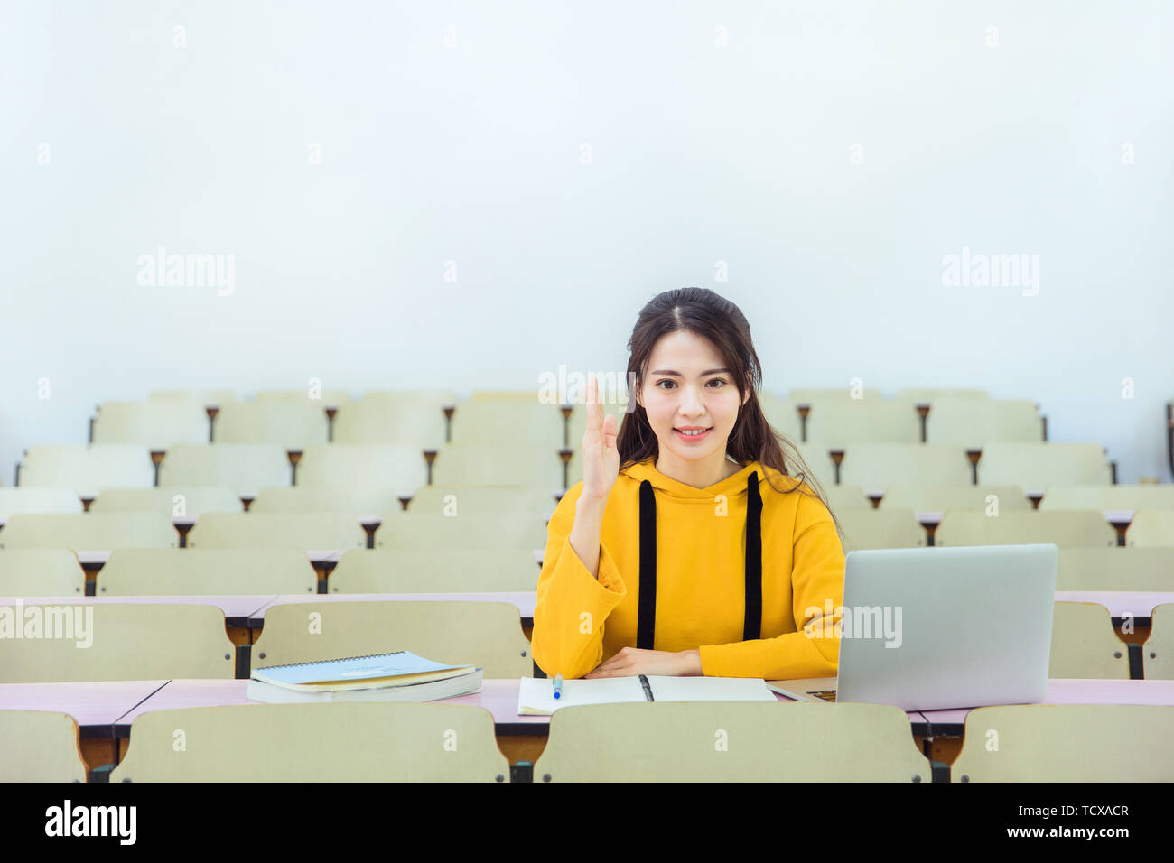 China school classroom desks hi-res stock photography and images - Alamy