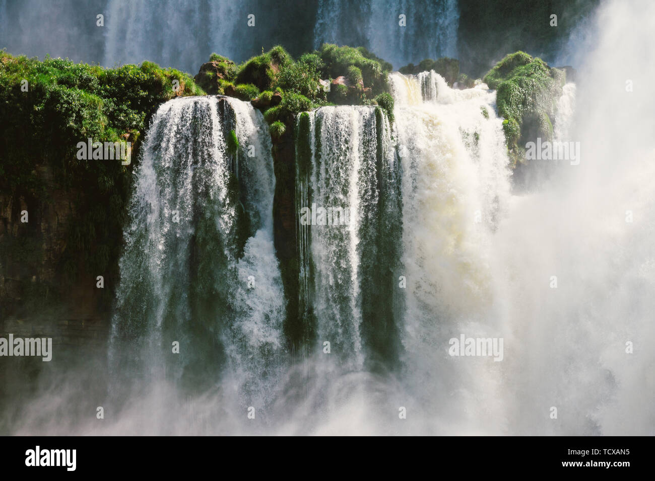 The Amazing waterfalls of Iguazu in Brazil Stock Photo - Alamy