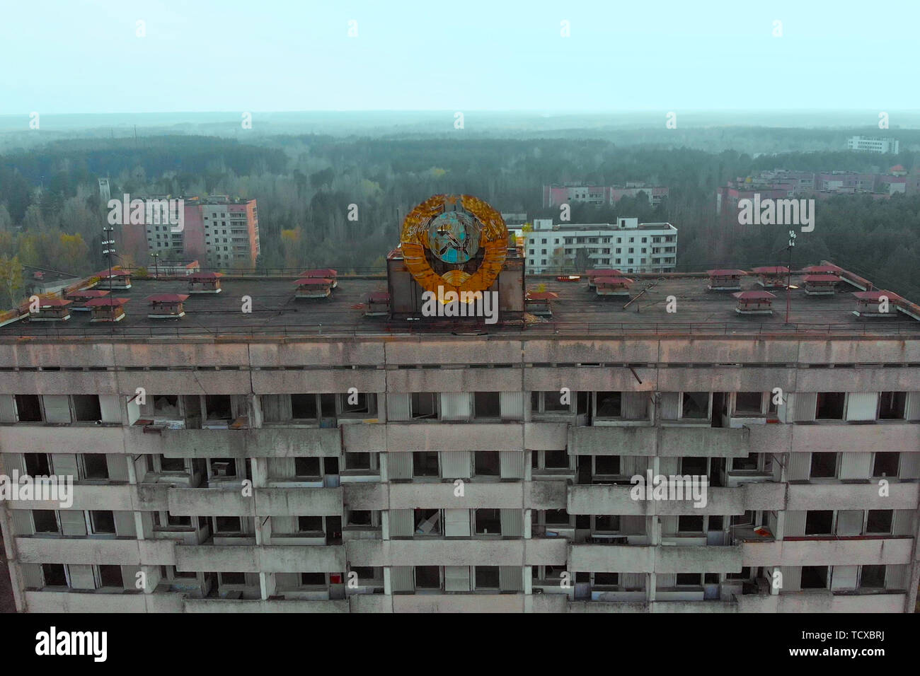 Ghost town Pripyat near Chernobyl NPP, Ukraine Stock Photo - Alamy
