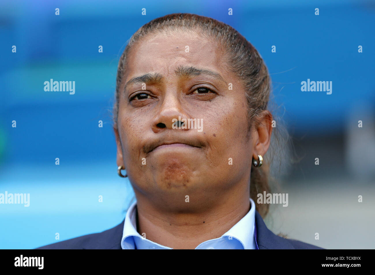 South Africa manager Desiree Ellis on the touchline prior to the ...