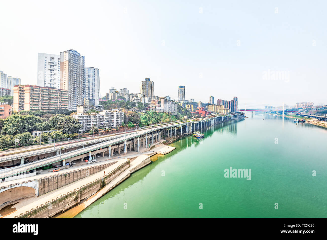 Landscape of Jialing River in Chongqing Stock Photo - Alamy