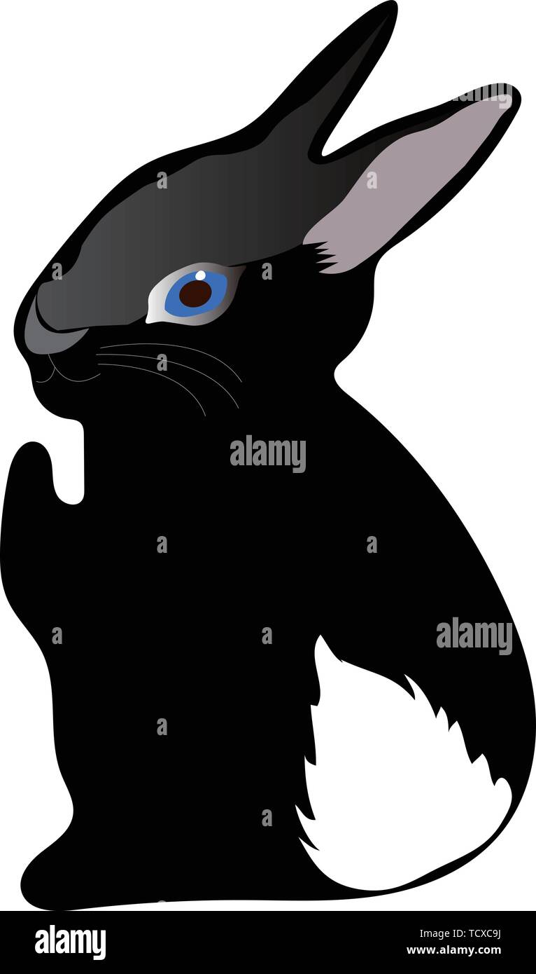 Standing Bunny Silhouette