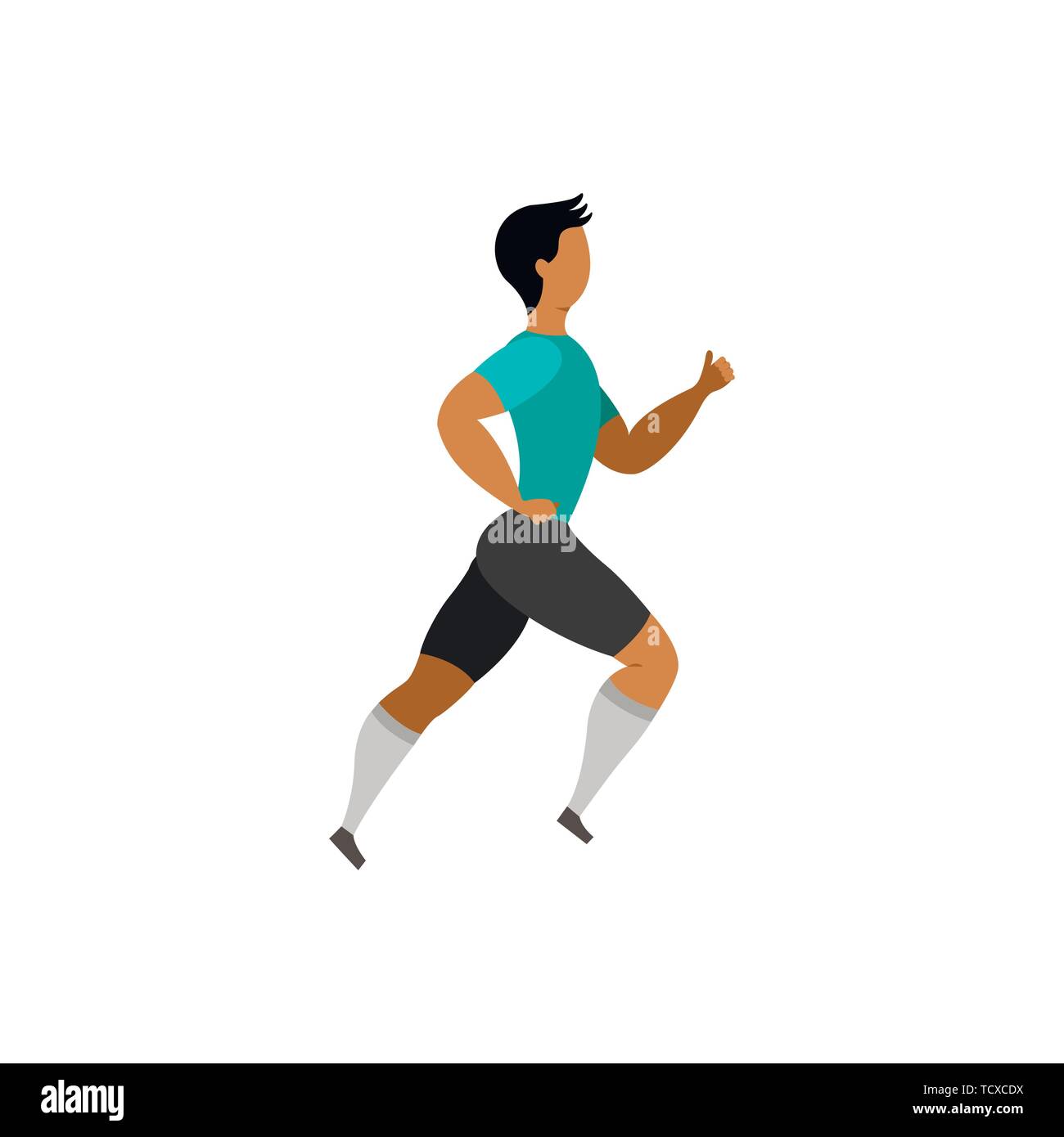 Running man. Sports activities. Vector illustration Stock Vector Image ...