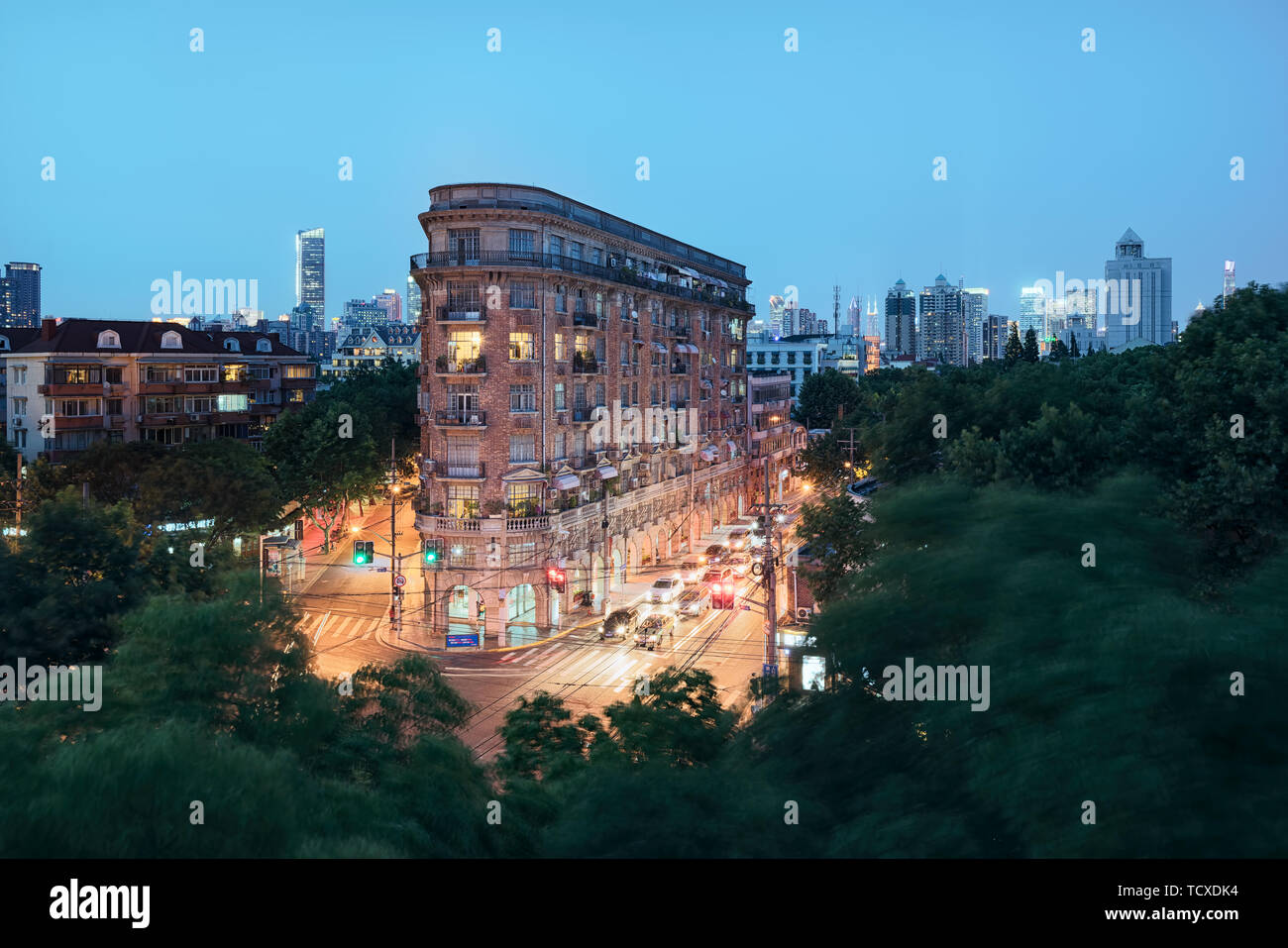 Shanghai Wukang Building Normandy Building Stock Photo - Alamy