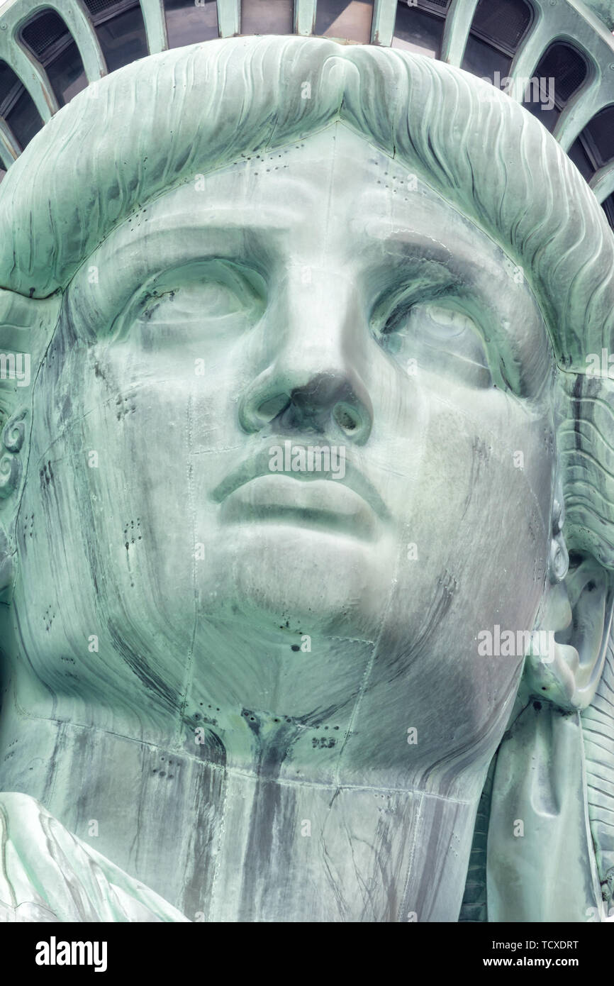 The Statue of Liberty is a colossal neoclassical sculpture on Liberty ...