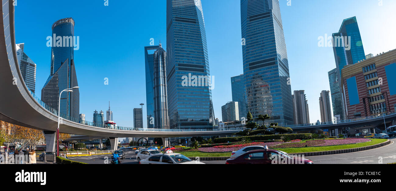 Lujiazui ring road hi-res stock photography and images - Alamy