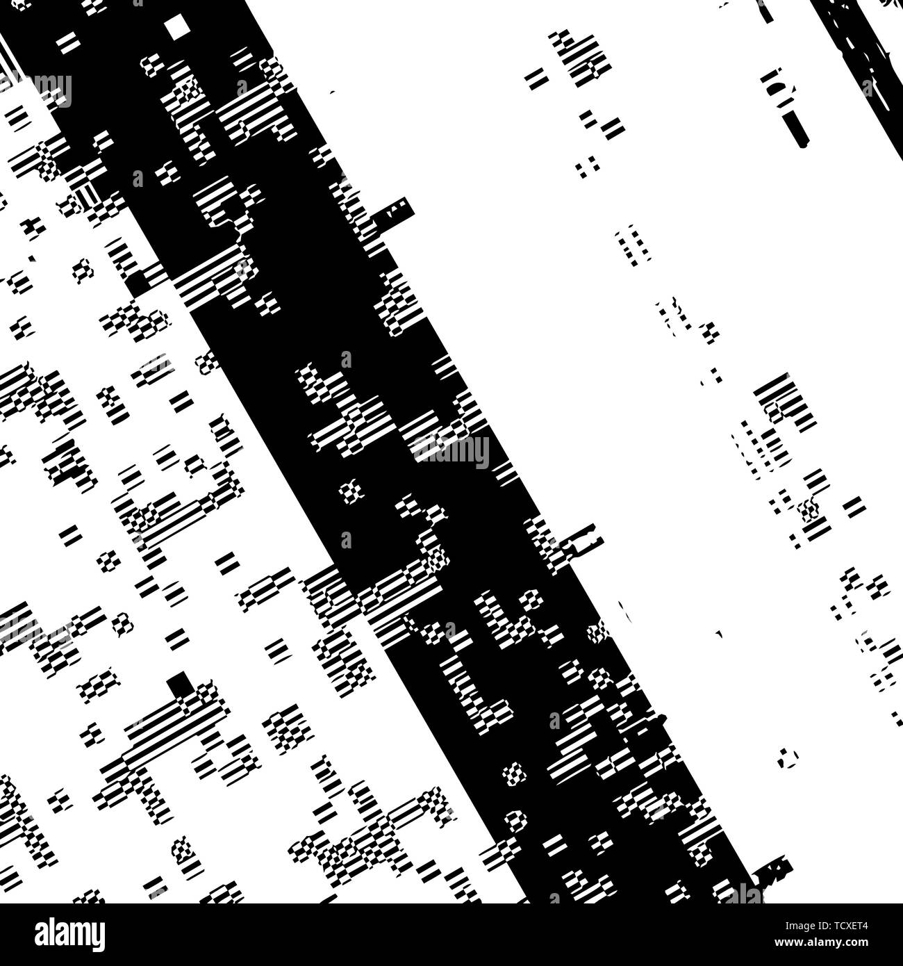 Pixelated texture overlay Black and White Stock Photos & Images - Alamy