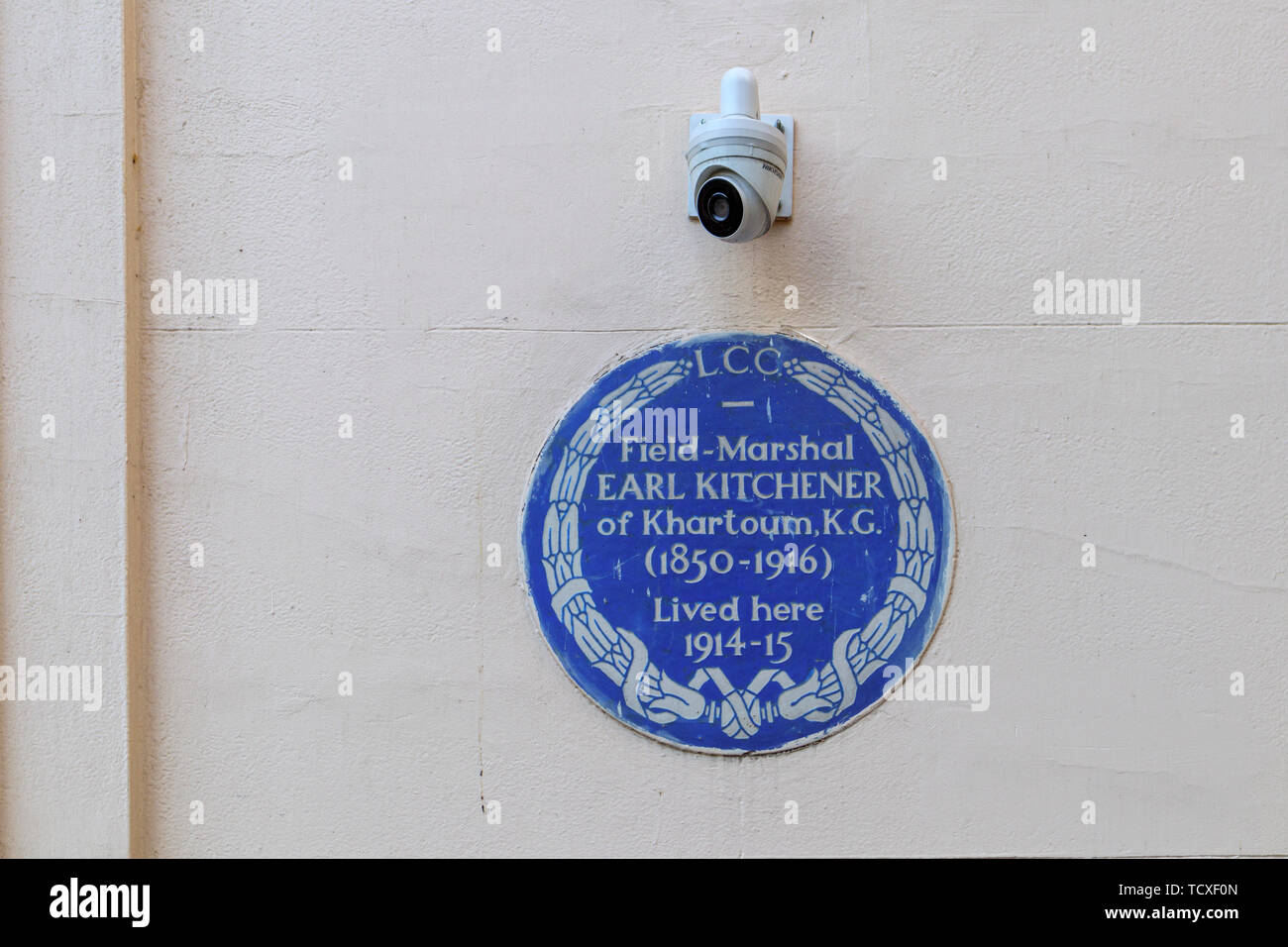 Blue plaque, Field Marshal Earl Kitchener of Khartoum KG, who lived in ... Blue plaque, Field Marshal Earl Kitchener of Khartoum KG, who lived in ...