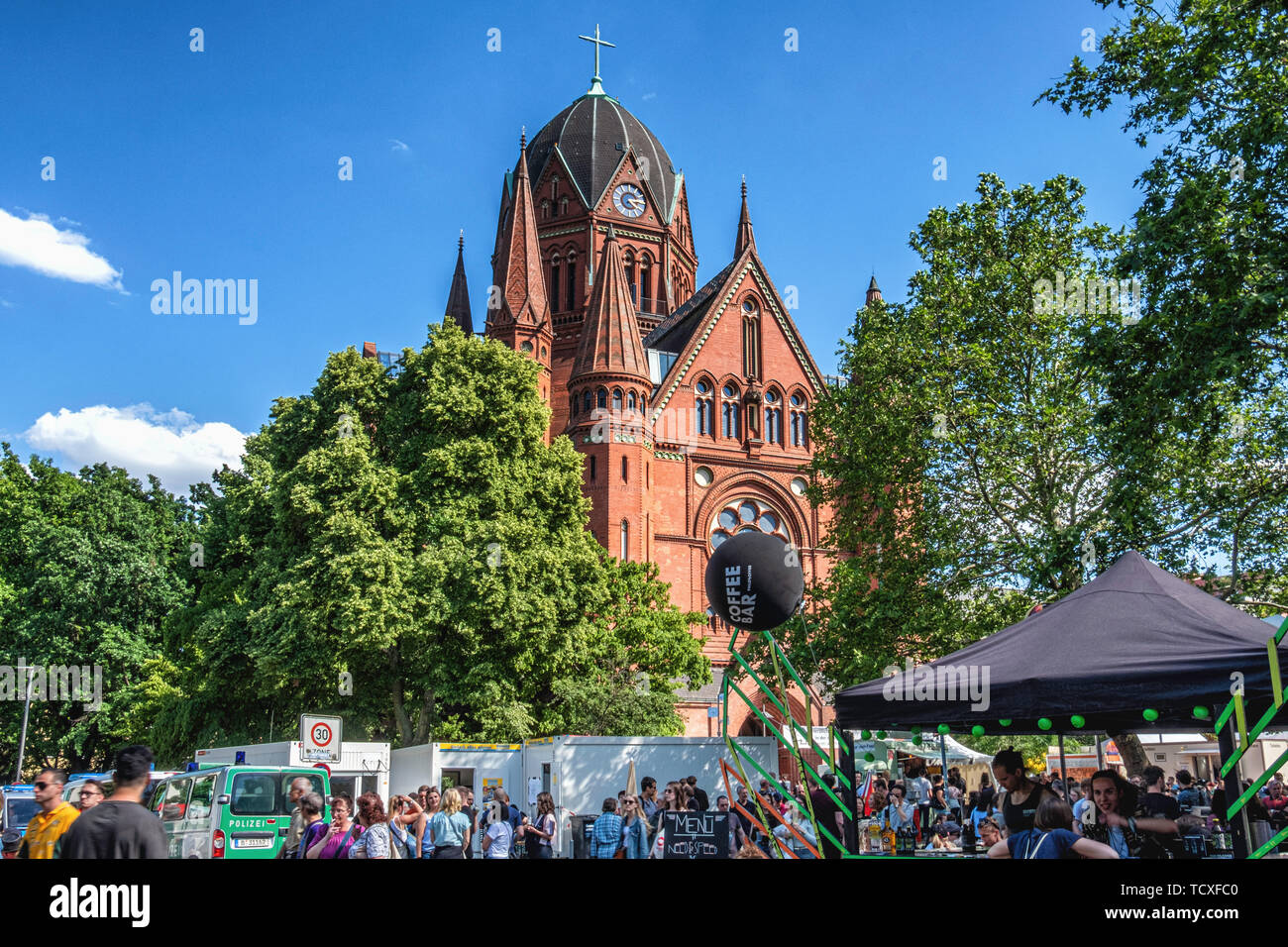 Berlin, Kreuzberg, Blücherplatz. 7th -10th June 2019. Carnival of ...