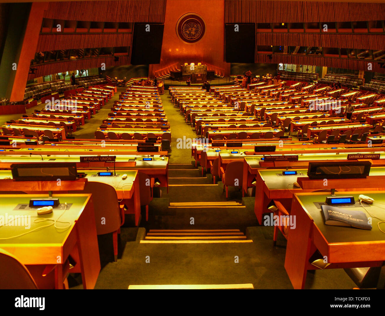 Interior united nations general assembly hi-res stock photography and ...