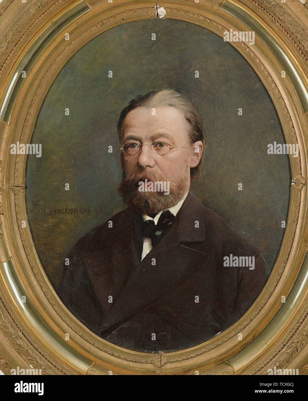 Portrait of the composer Bedrich Smetana. Creator: Anonymous Stock ...