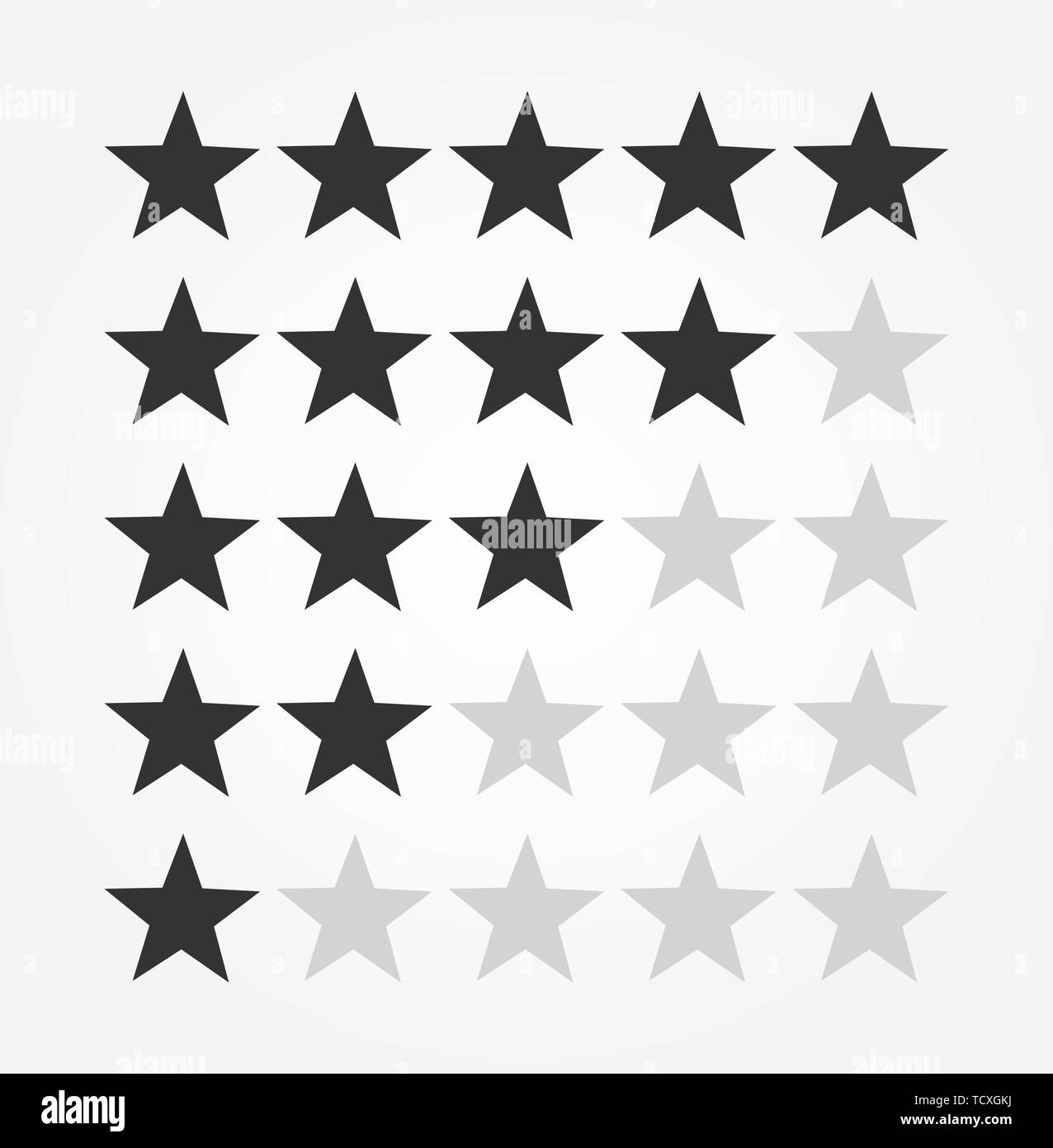 Rating rank stars symbols. Vector illustration Stock Vector Image & Art ...