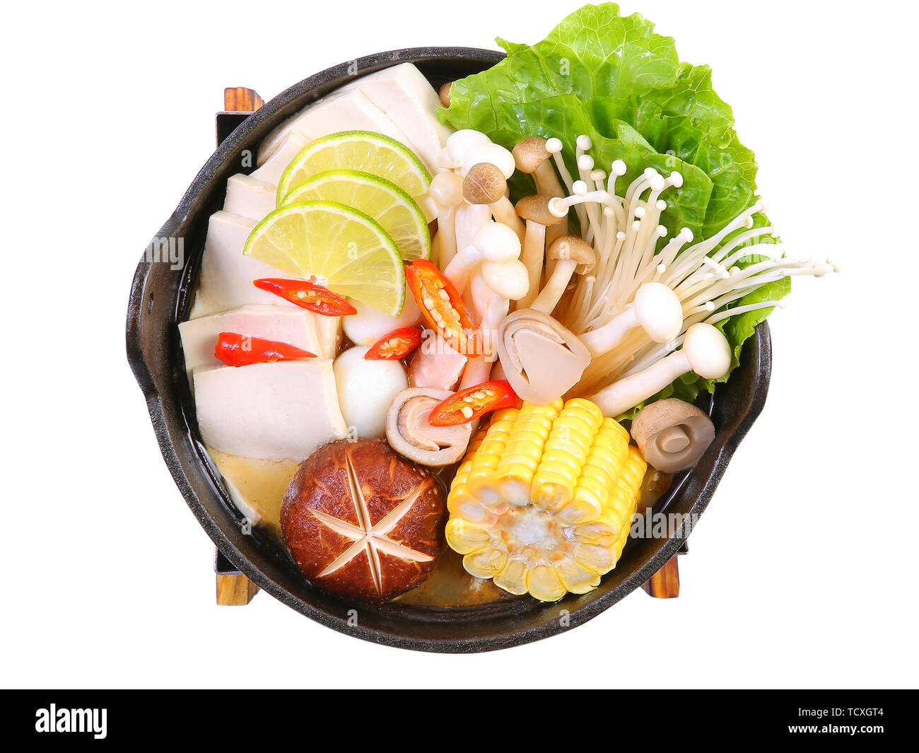 Hot pot ingredients Cut Out Stock Images & Pictures - Alamy