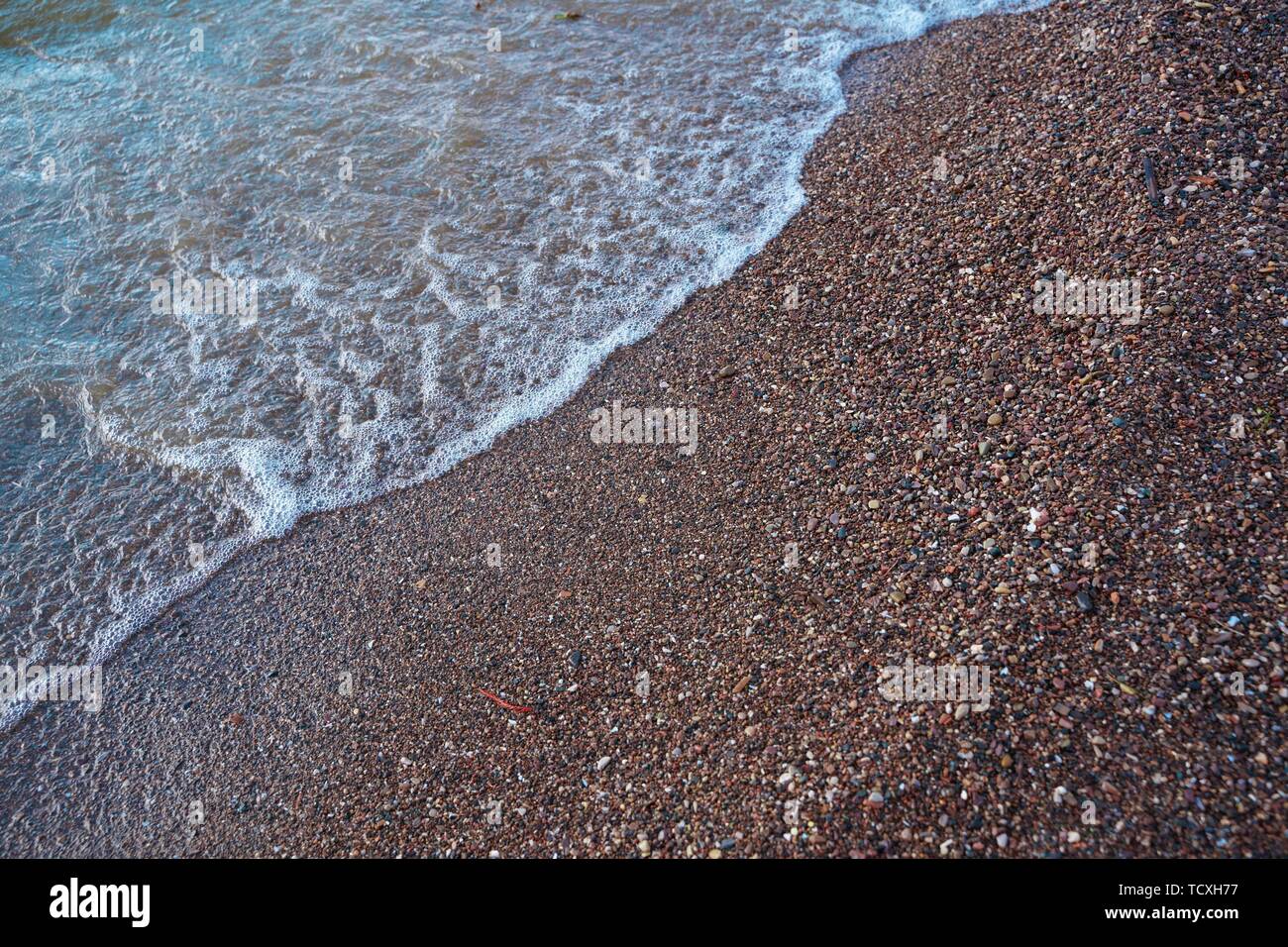 High-definition stone beach Stock Photo - Alamy