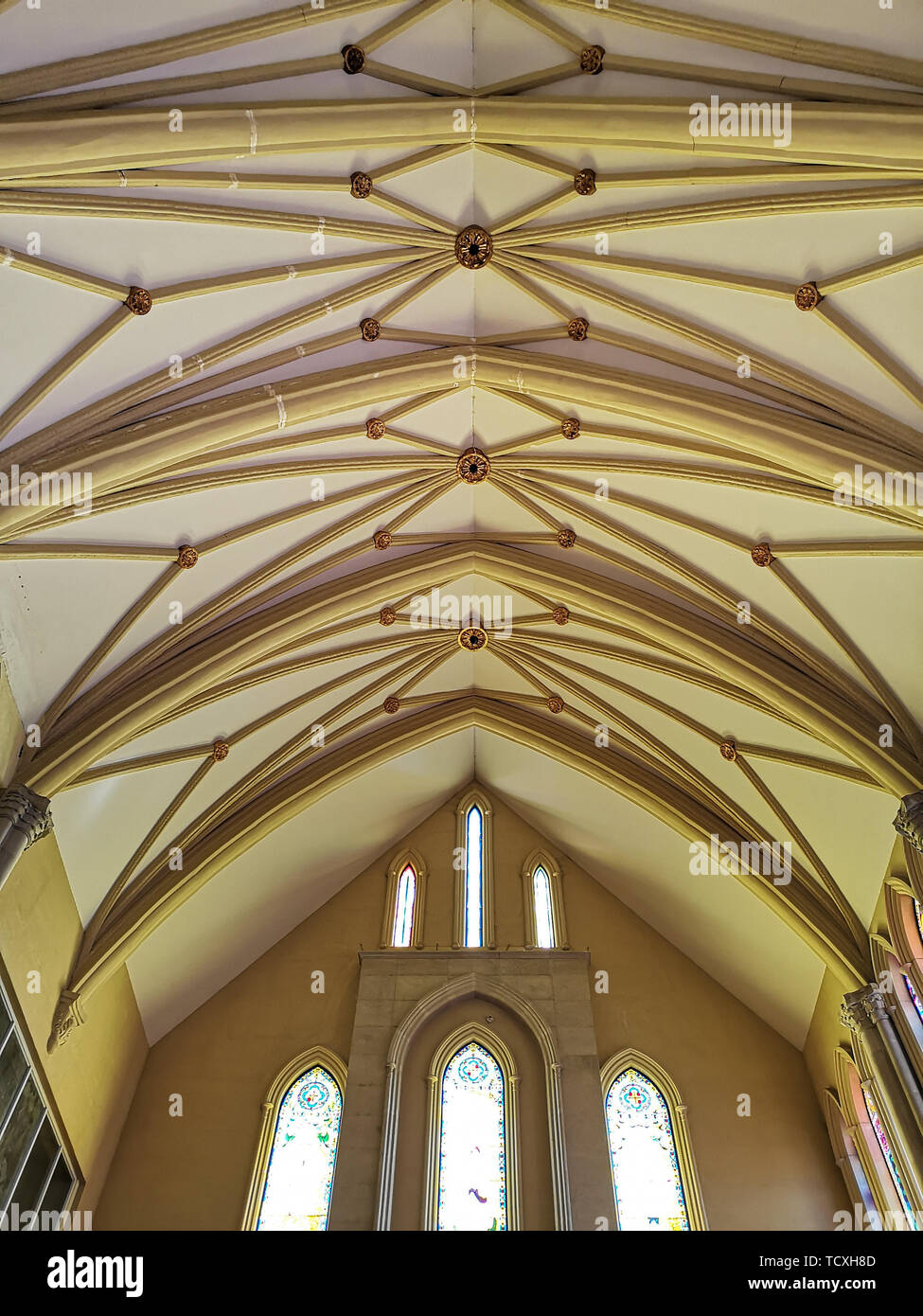 The high roof of the Catholic Church Stock Photo - Alamy