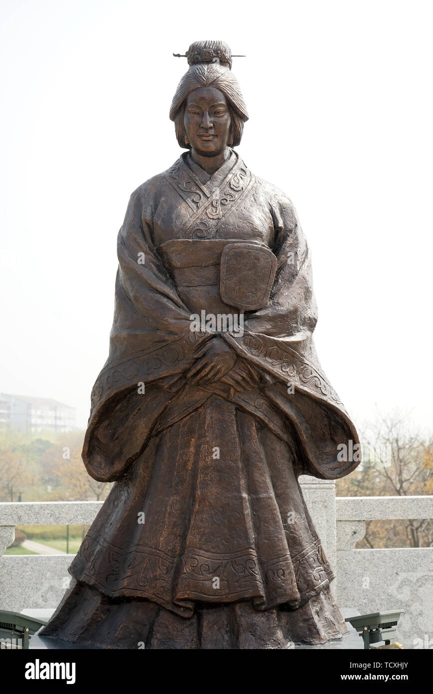 Statues of ancient Qin characters Stock Photo - Alamy