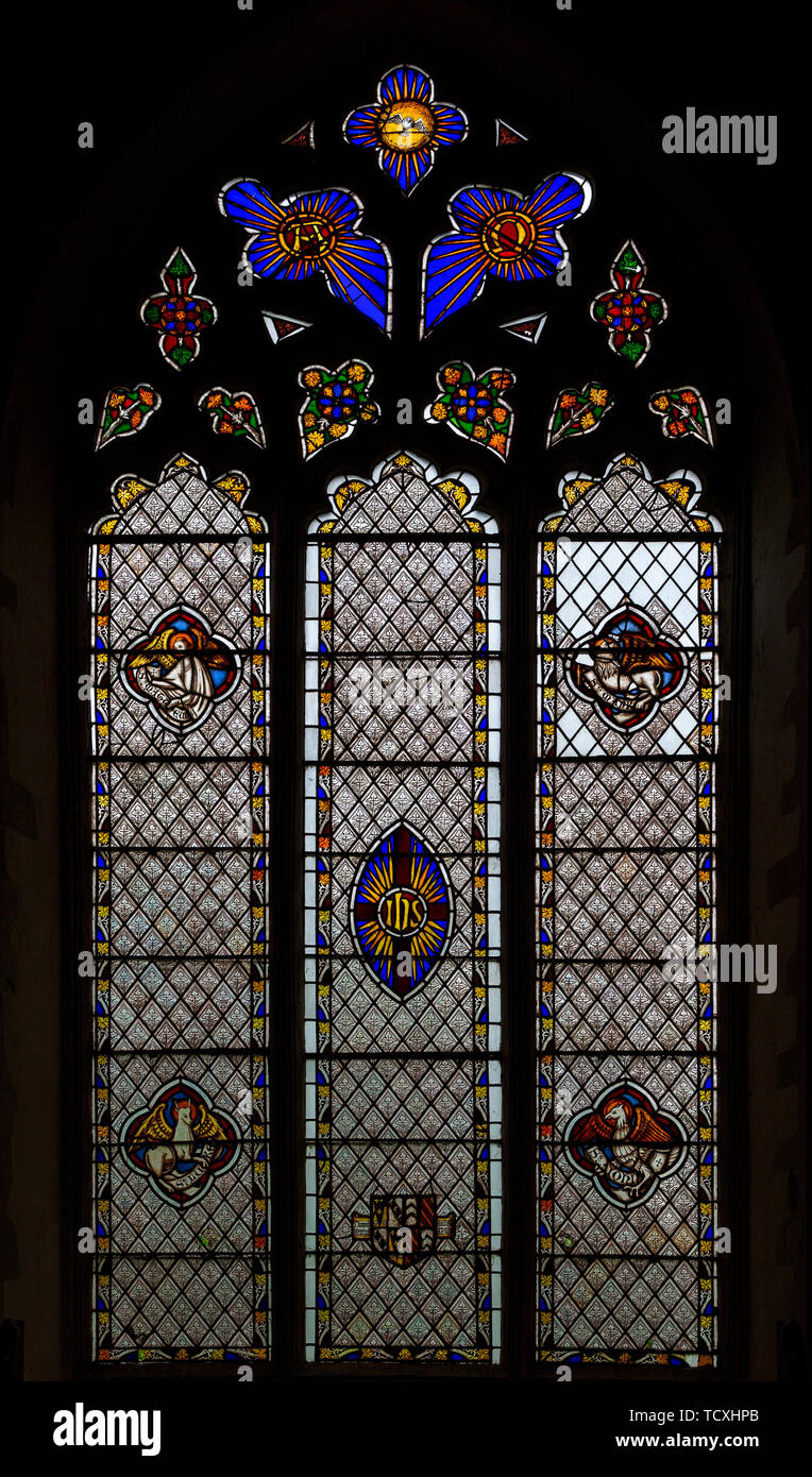 Stained glass window by william warrington hi-res stock photography and ...
