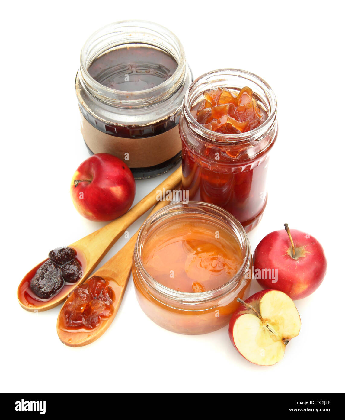 Jars pot homemade jam Cut Out Stock Images & Pictures - Alamy
