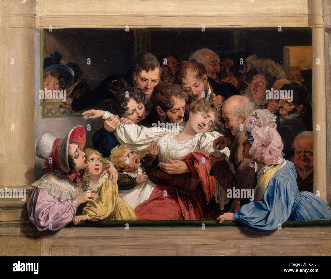 The effect of melodrama (L'effet du mélodrame), c. 1830. Creator ...