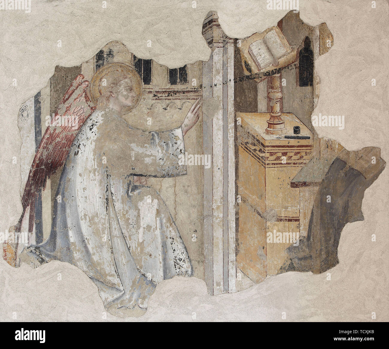 The Annunciation, 14th century. Creator: Anonymous Stock Photo - Alamy