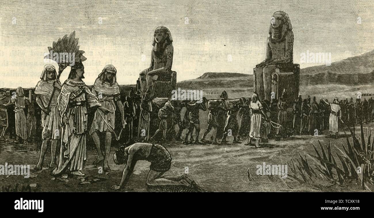 'Israelites and Their Taskmasters', 1890. Creator: Unknown Stock Photo ...
