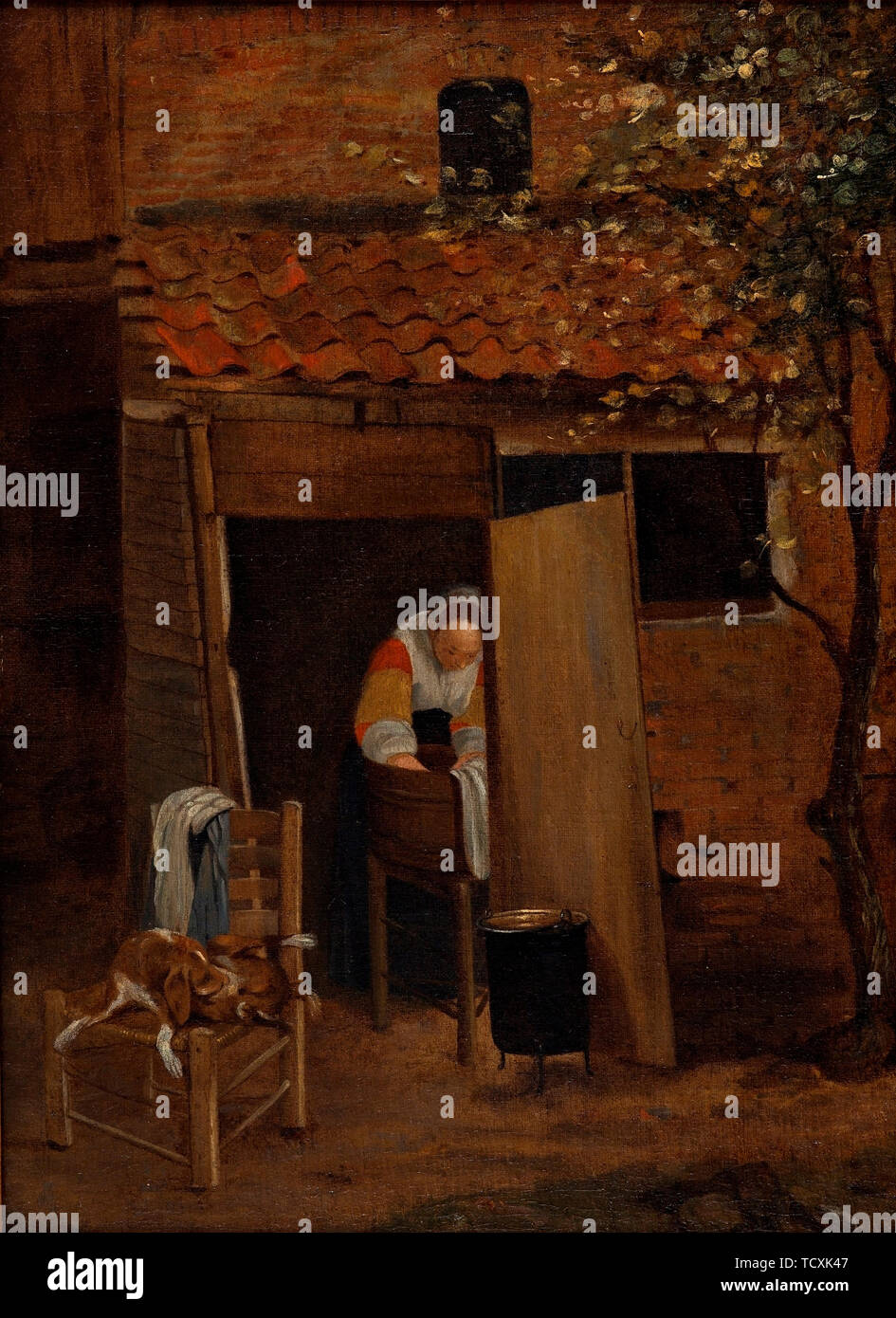 Washerwoman [washing clothes] woman hi-res stock photography and images ...