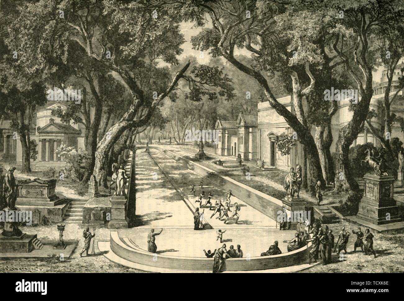 'The Dromos in Sparta, Restored', 1890. Creator: Unknown Stock Photo ...